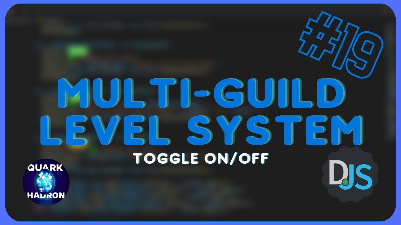[Discord.js Series #19] - Multi-Guild Level System - YouTube