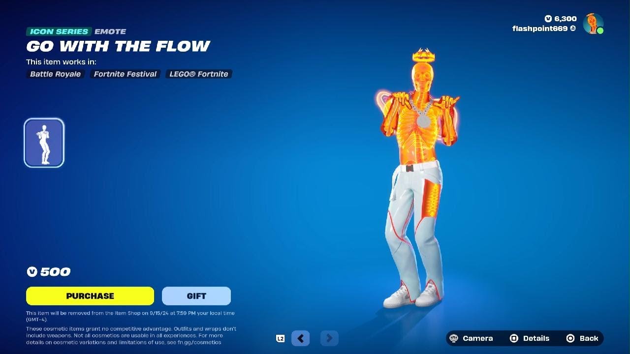 Fortnite Go With The Flow Emote Showcase - YouTube