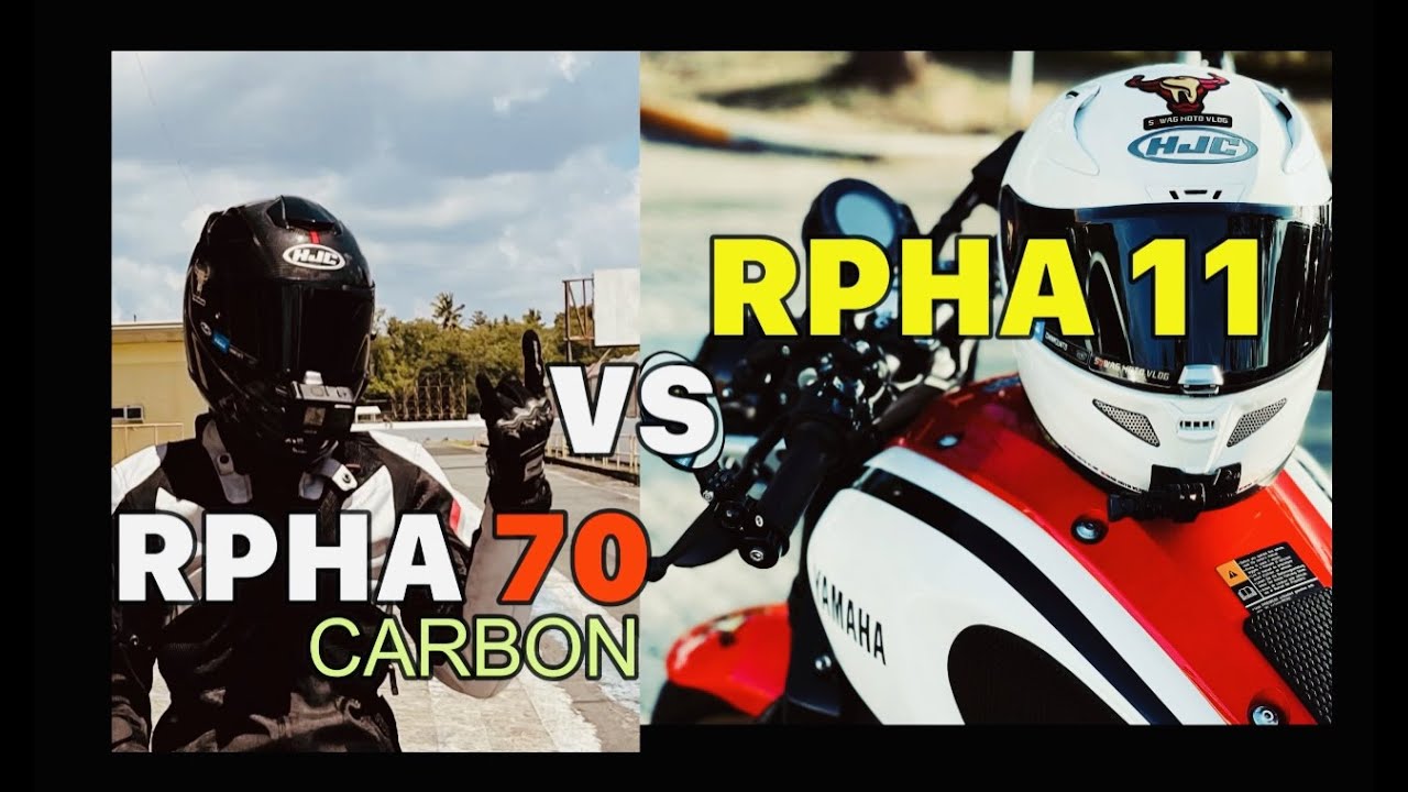 HJC RPHA 11 VS RPHA 70 CARBON [TEST RIDE REVIEW] 200kph+ - YouTube