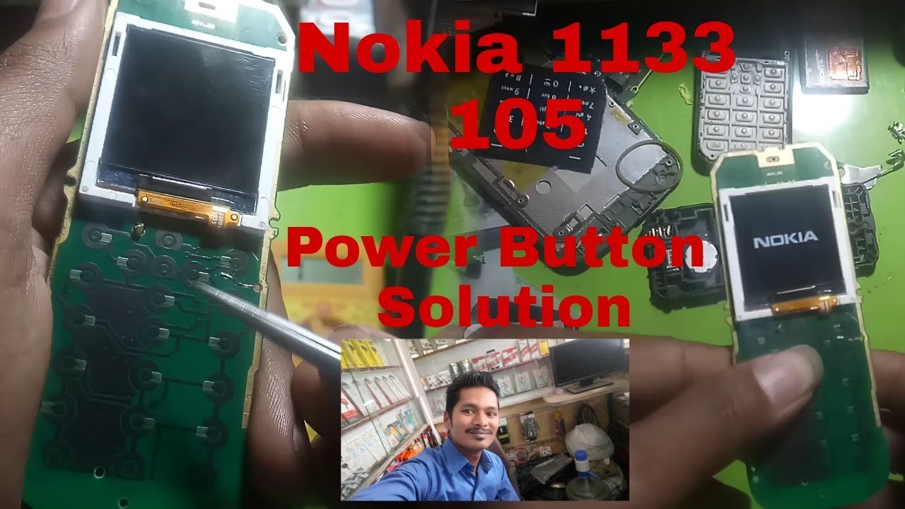 Nokia 1133/105 Power Button Key Solutions - YouTube