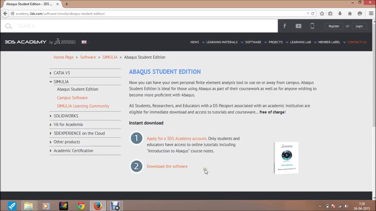 Tutorial of How to download abaqus 6 14 student edition - YouTube