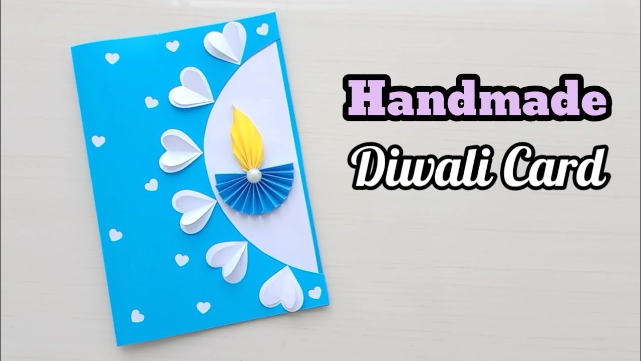 Diwali card making handmade easy / How to make Diwali greeting card ...