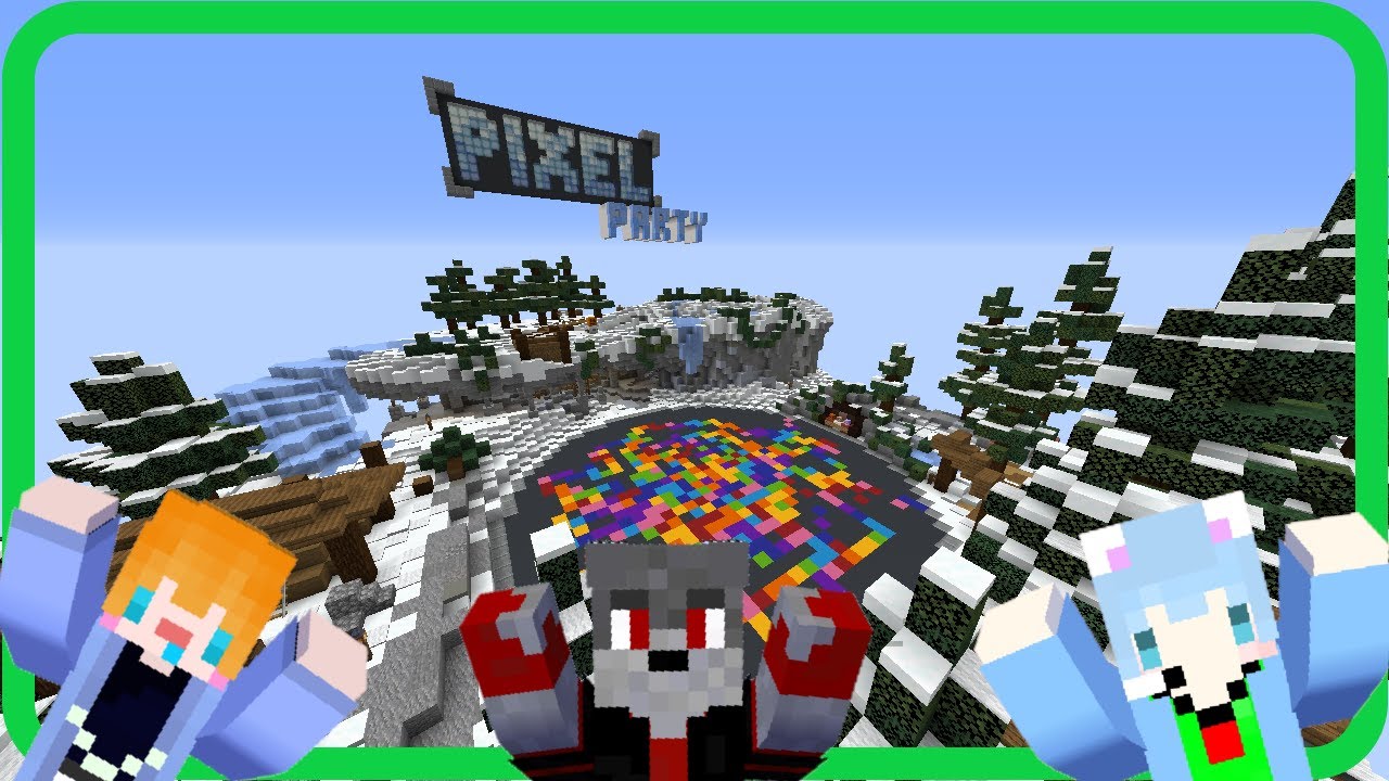 『Minecraft｜小遊戲』｜三人派對遊戲~~~｜PIXEL PARTY 2｜【狼犬】Ft.火焰 月牙 - YouTube