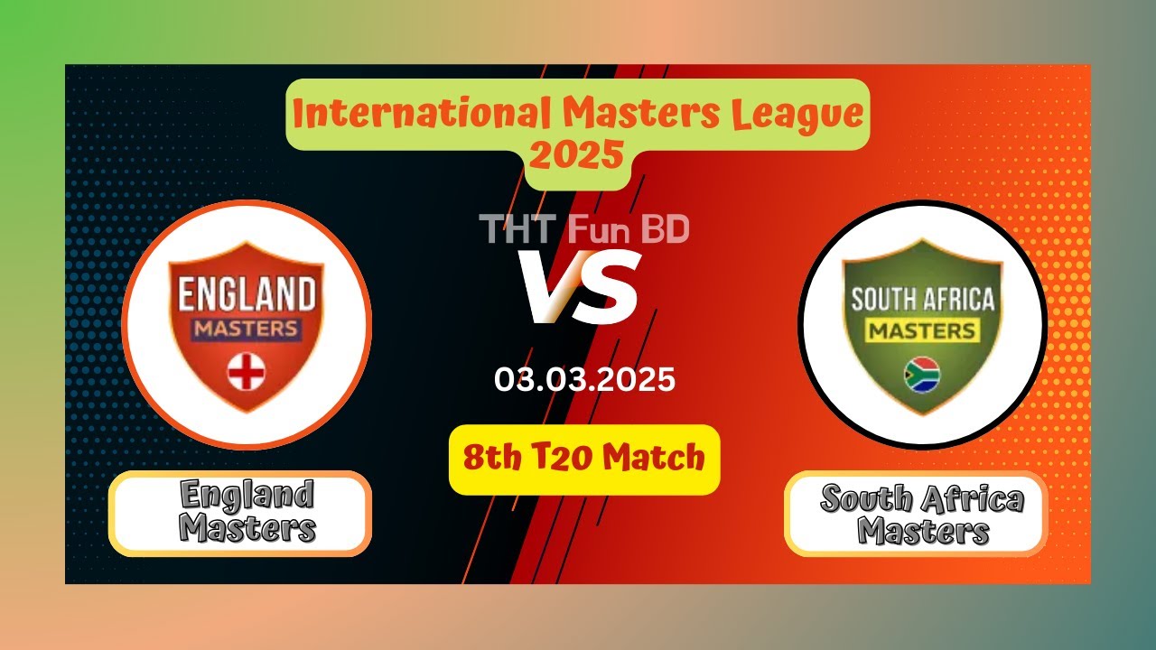 South Africa Masters vs England Masters | ENGM v SAM | Live Score ...