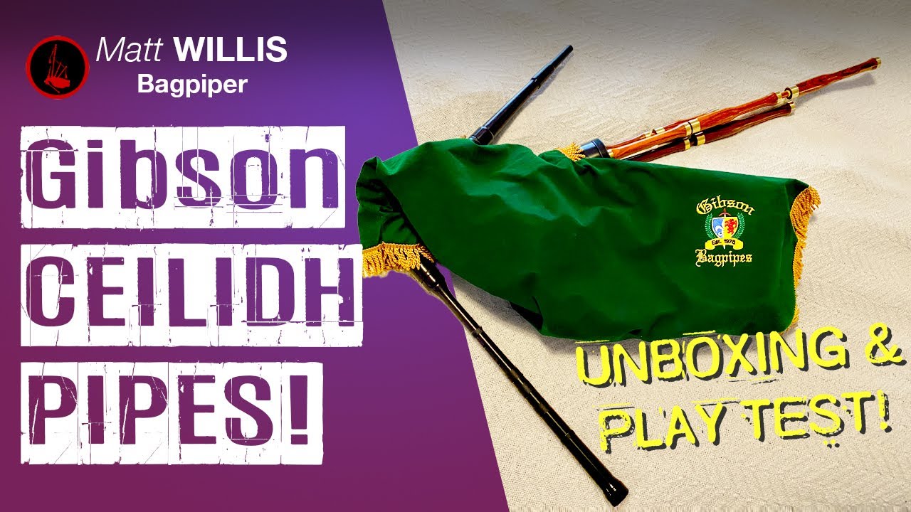 Gibson Cocobolo Ceilidh Pipes (4K) | Unboxing & Play Test - YouTube