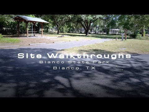 Blanco State Park RV Sites - YouTube