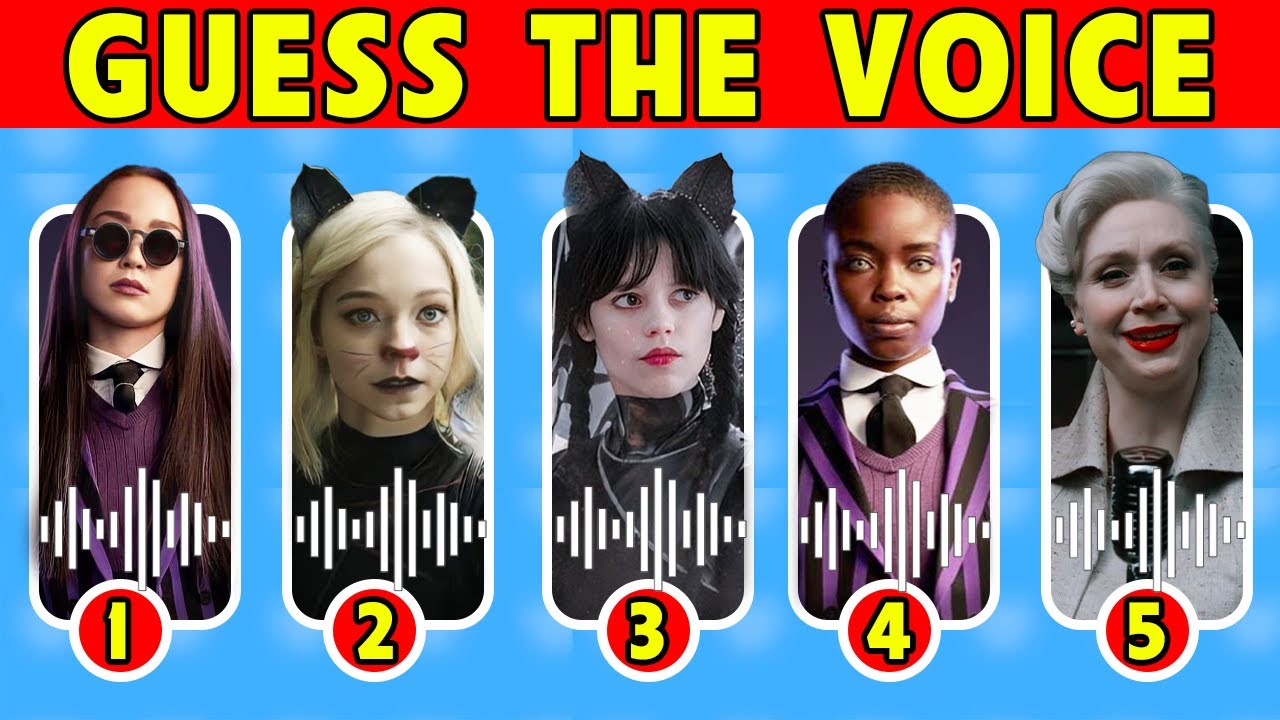 Can You Guess The Wednesday Character by VOICE...? Wednesday Quiz|Great ...