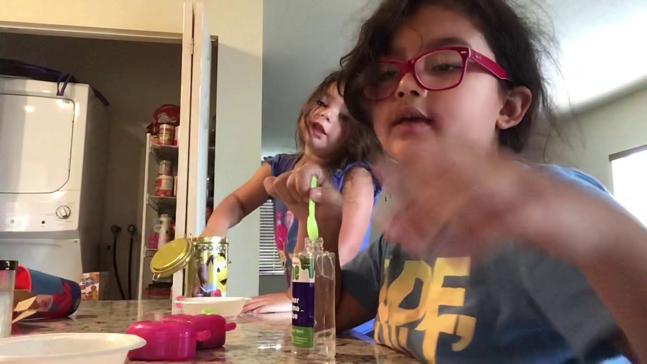 Kids playing with slime - YouTube