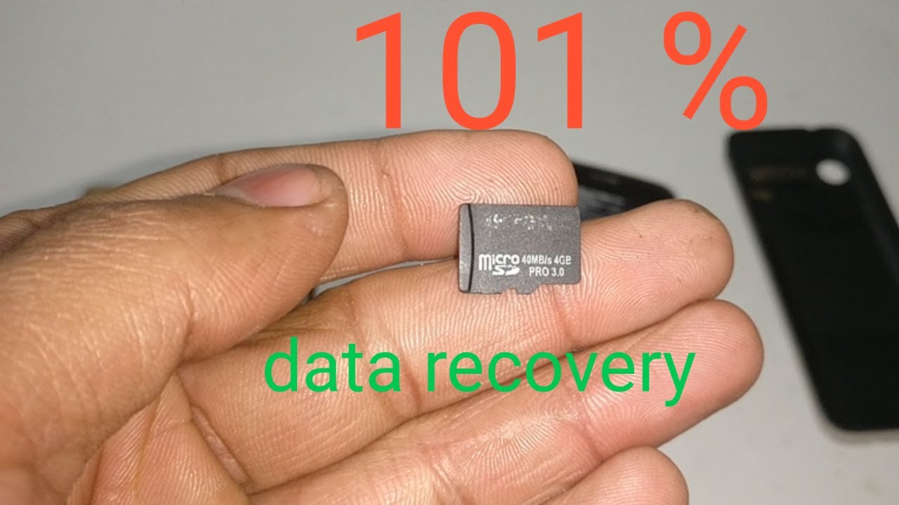 Data recovery from dead memory card - YouTube