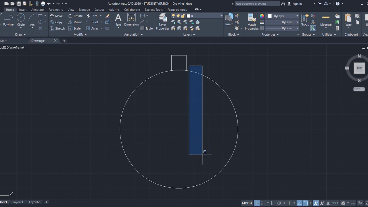 Autodesk AutoCAD 2020 STUDENT VERSION Drawing1 dwg 2019 12 11 18 40 25 ...