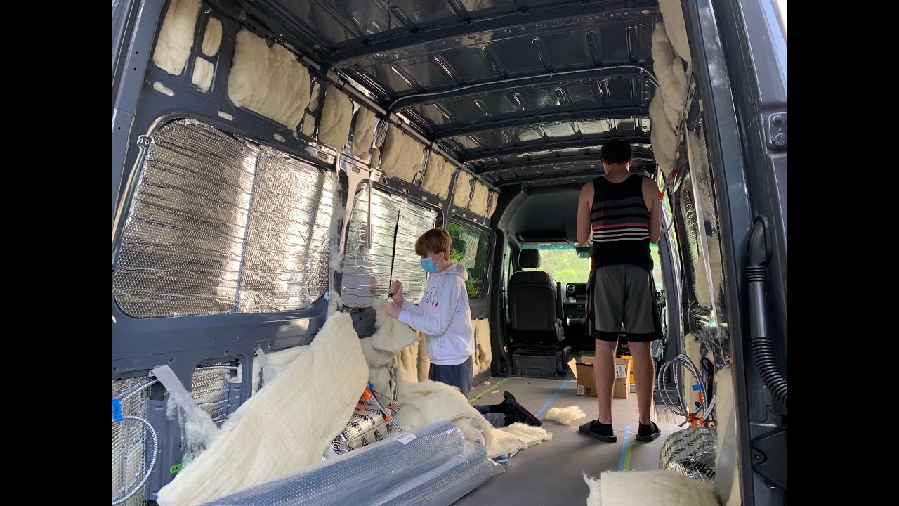 Sprinter Project: 1.2 - My van walls (prep) - YouTube