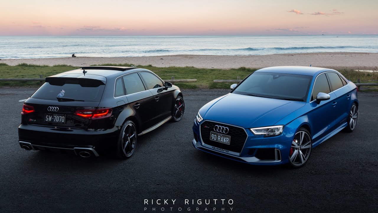 2018 Audi RS3 Sedan VS 2015 RS3 Sportsback Exhaust Comparison - YouTube