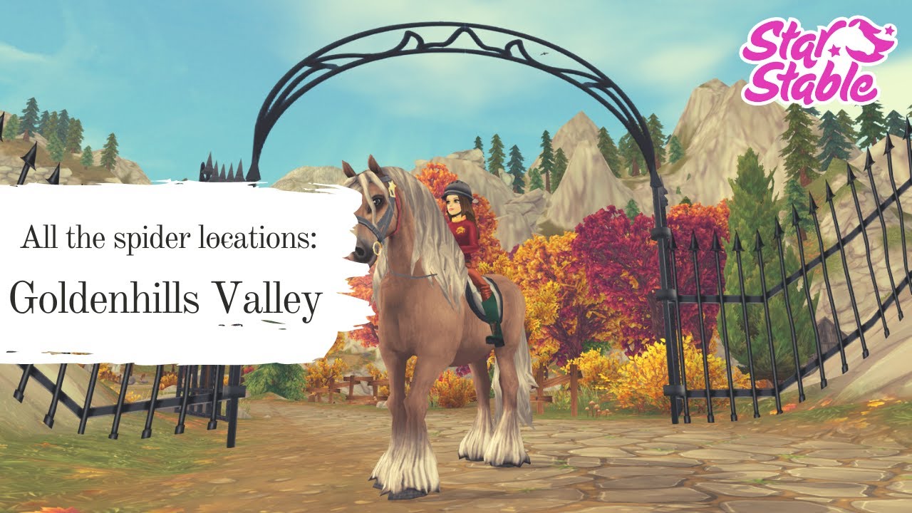 ALL THE SPIDERS OF GOLDENHILLS VALLEY 🕷 || Star Stable Online - YouTube