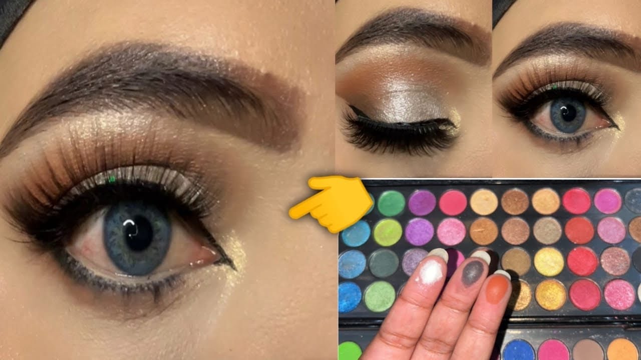 Step-by-Step Eye Makeup tutorial || Pakistani Nikkah bridal Eye Makeup ...