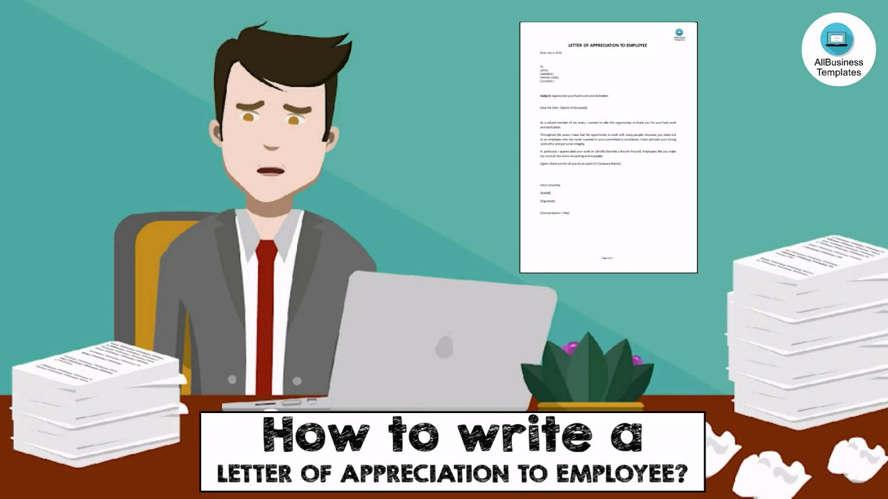 Appreciation Letter For Good Work Done - YouTube