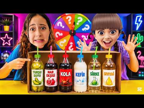 ESMA VE PELİNSU İÇEÇEK CHALLENGE OYNADI !! ACI TUZLU EKŞİ 