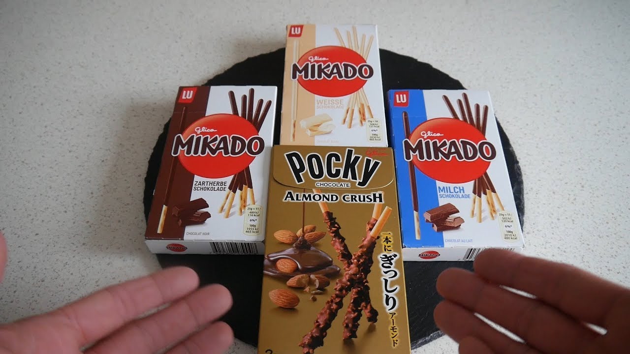 Pocky Taste Test | Classic Flavors | Japan and Europe - YouTube