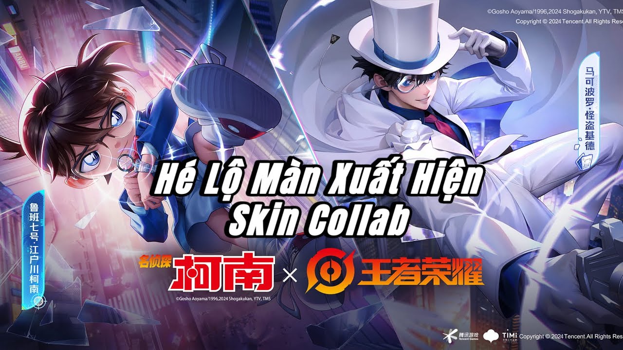 Hé lộ màn xuất hiện skin collab Conan x VGVD | Vương Giả Vinh Diệu #hok ...