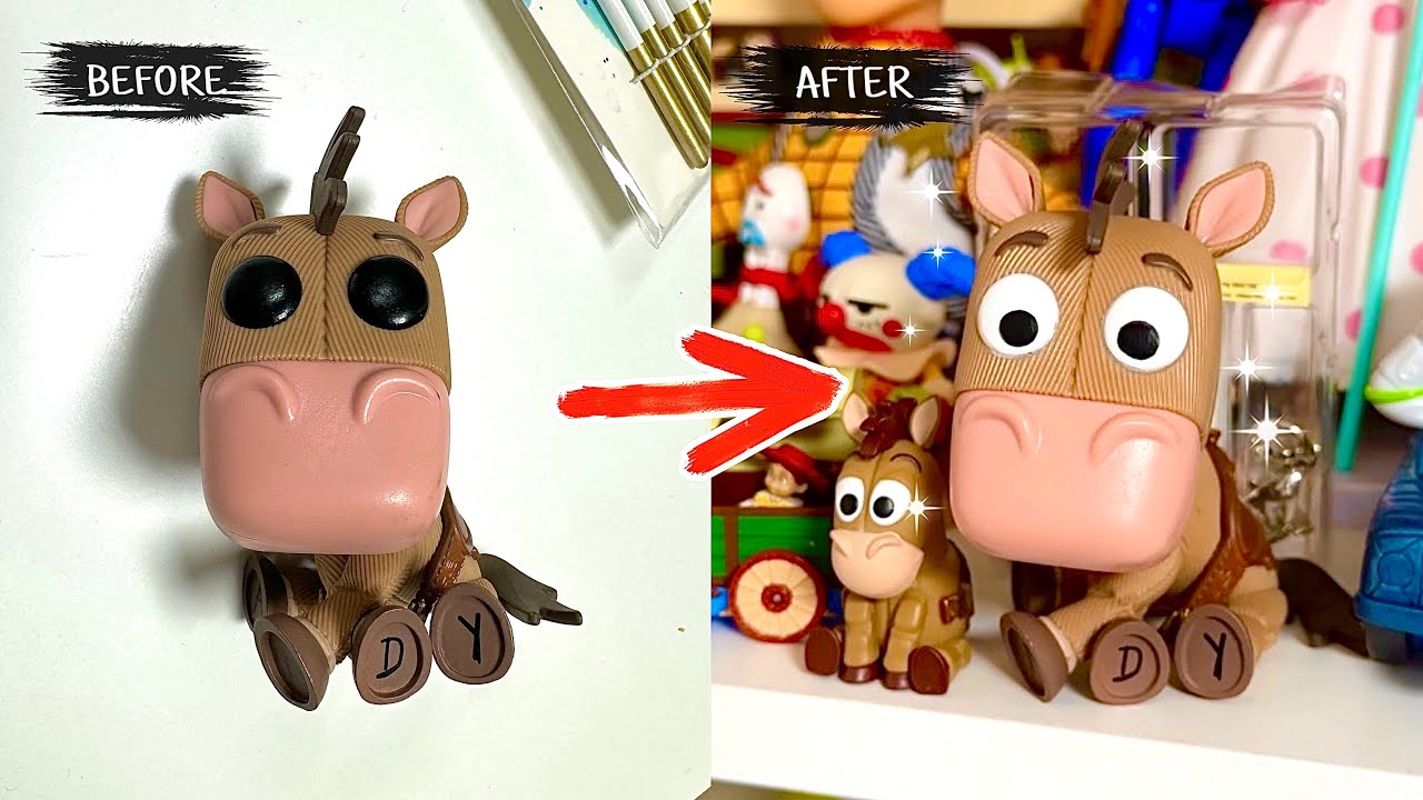 토이스토리 불스아이 리페인팅💖Toystory Bullseye Repainting/펀코팝 - YouTube
