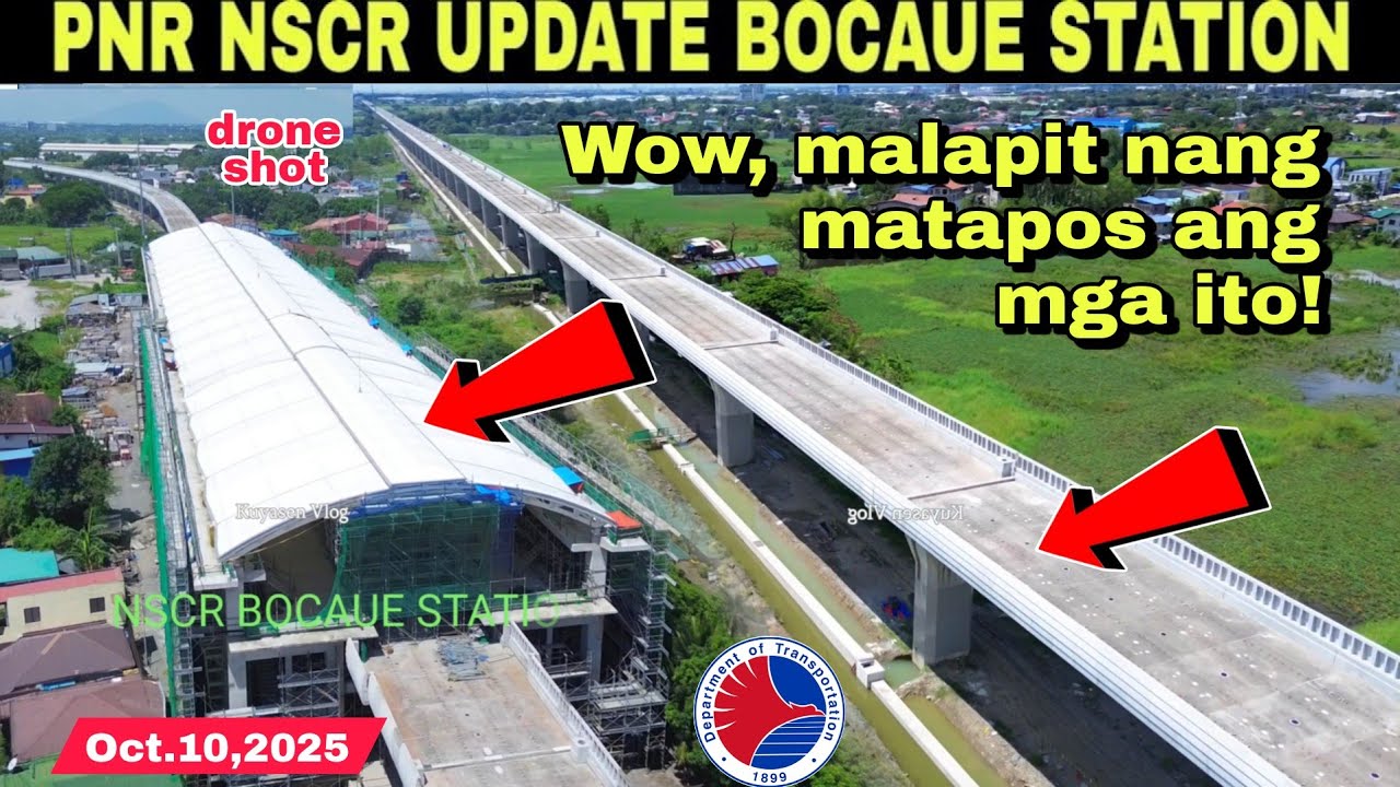 Malapit na matapos! NSCR UPDATE BOCAUE STATION|BULACAN|Oct. 10|build ...