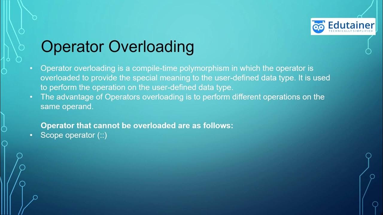 Module - 2 Lesson - 3 .1 Overloading - YouTube
