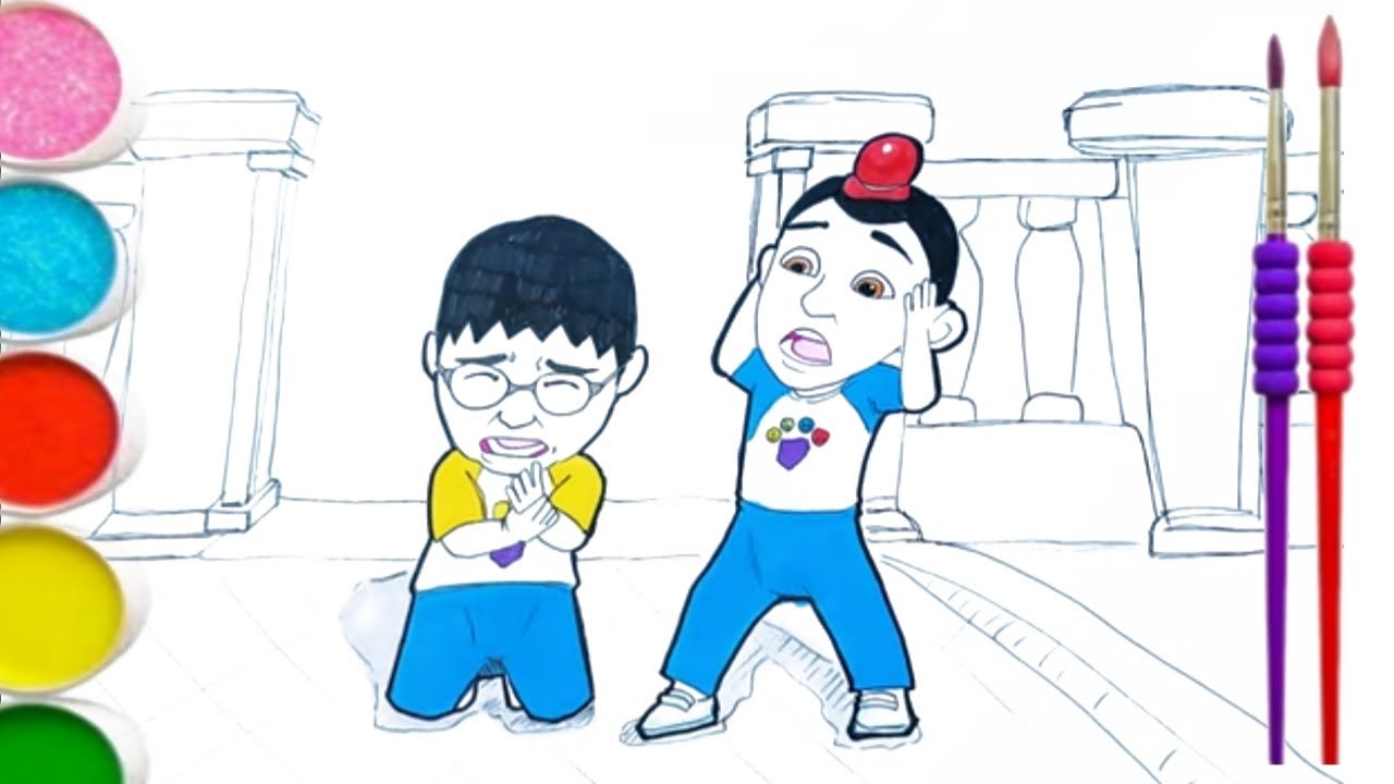 Upin Ipin Terbaru 2023 jarjit panik, tangan ehsan sakit, menggambar dan ...