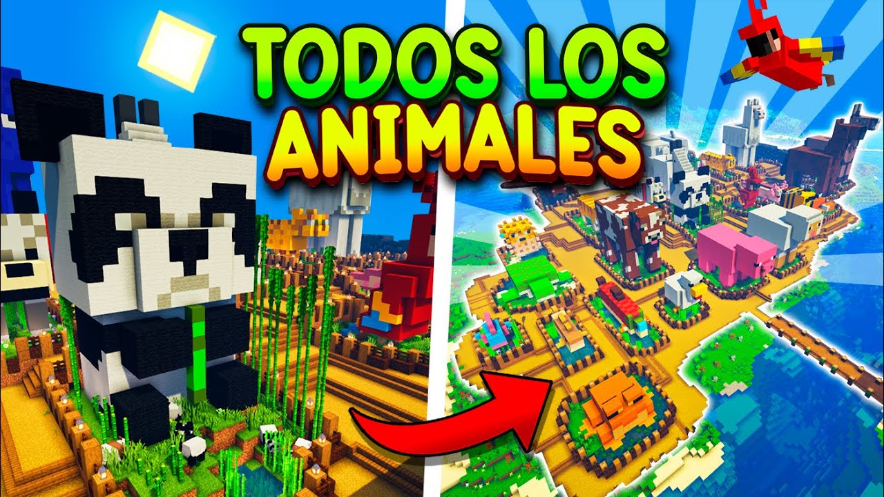 Construí un ZOOLÓGICO para cada ANIMAL en MINECRAFT 🦊🐸 - YouTube