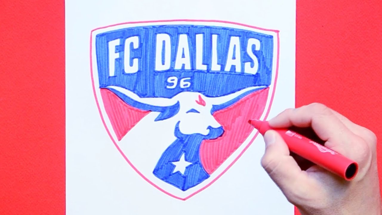 How to draw FC Dallas Logo (MLS Team) - YouTube