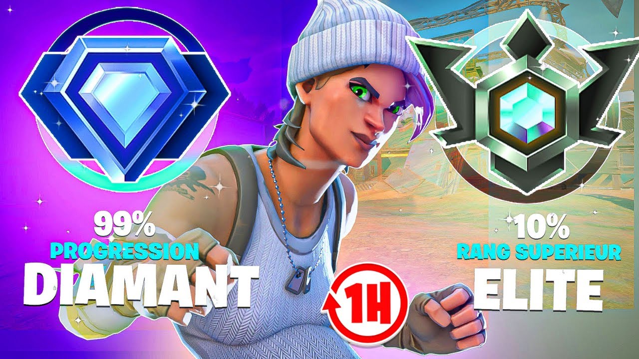 On MONTE de DIAMANT à ELITE en SEULEMENT 1h sur Fortnite 🔥(Trop simple ...