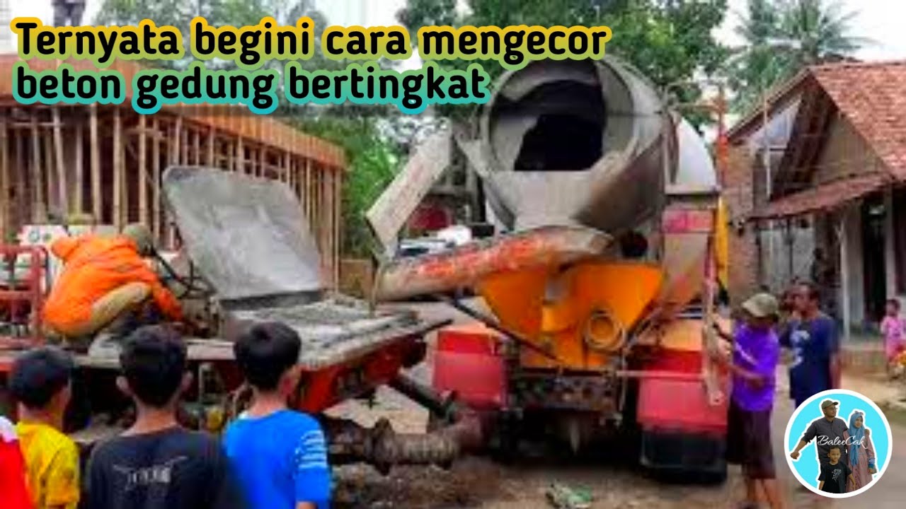 Ternyata begini cara mengecor beton gedung bertingkat menjulang tinggi ...