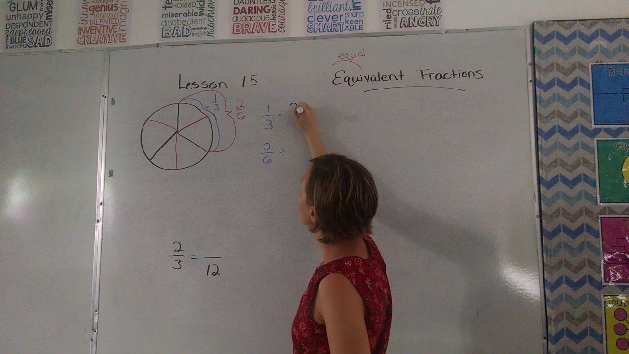Give Two Equivalent Fractions For 6 8 The Equivalent