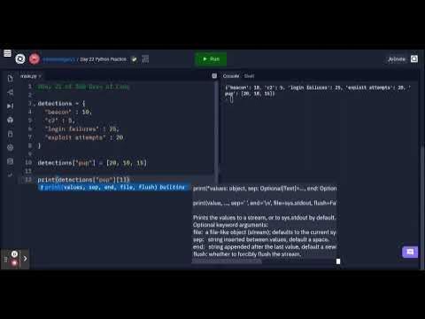Day 22 Dictionaries & Nesting in Python (Dictionaries Pt2) - Day 22 of 100 Days of Code - YouTube