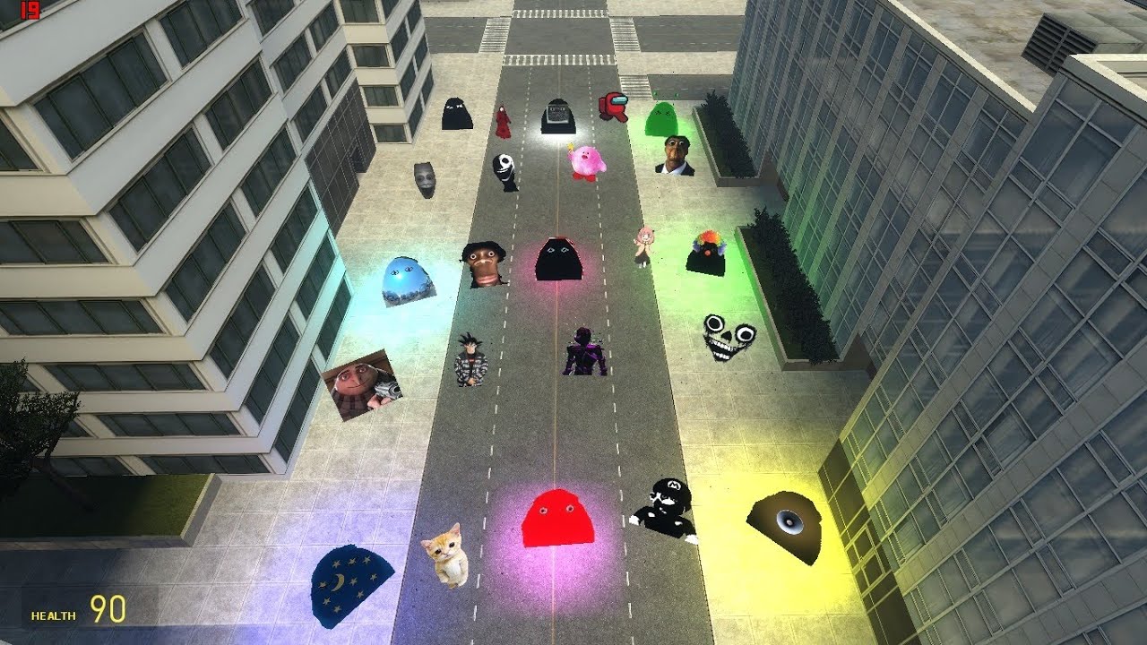 Nico's Nextbots Gmod Angry MUNCI Family, Gilbert, El Gato, Goku, Anya ...