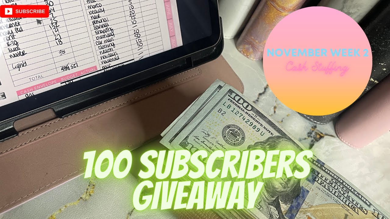 November Week 2 Cash Stuffing | 100 envelope challenge | Digital ...