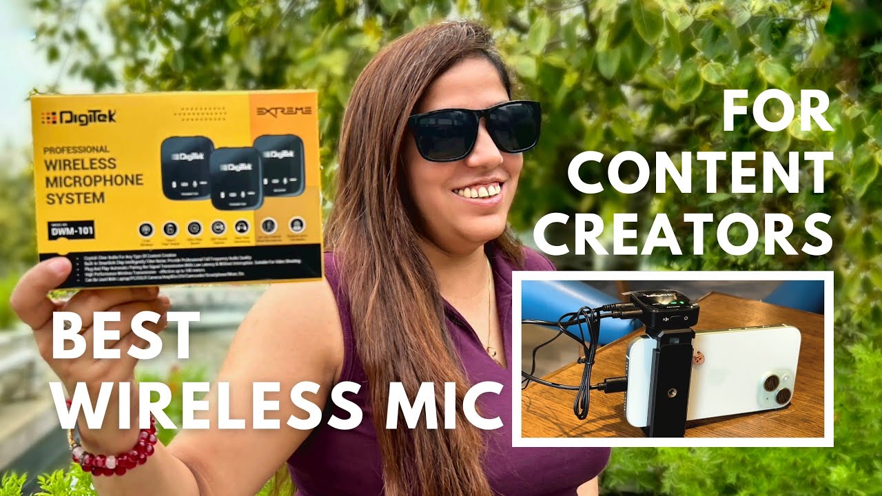 Best Wireless Mic for YouTube Videos | Digitek Wireless Mic | How to ...