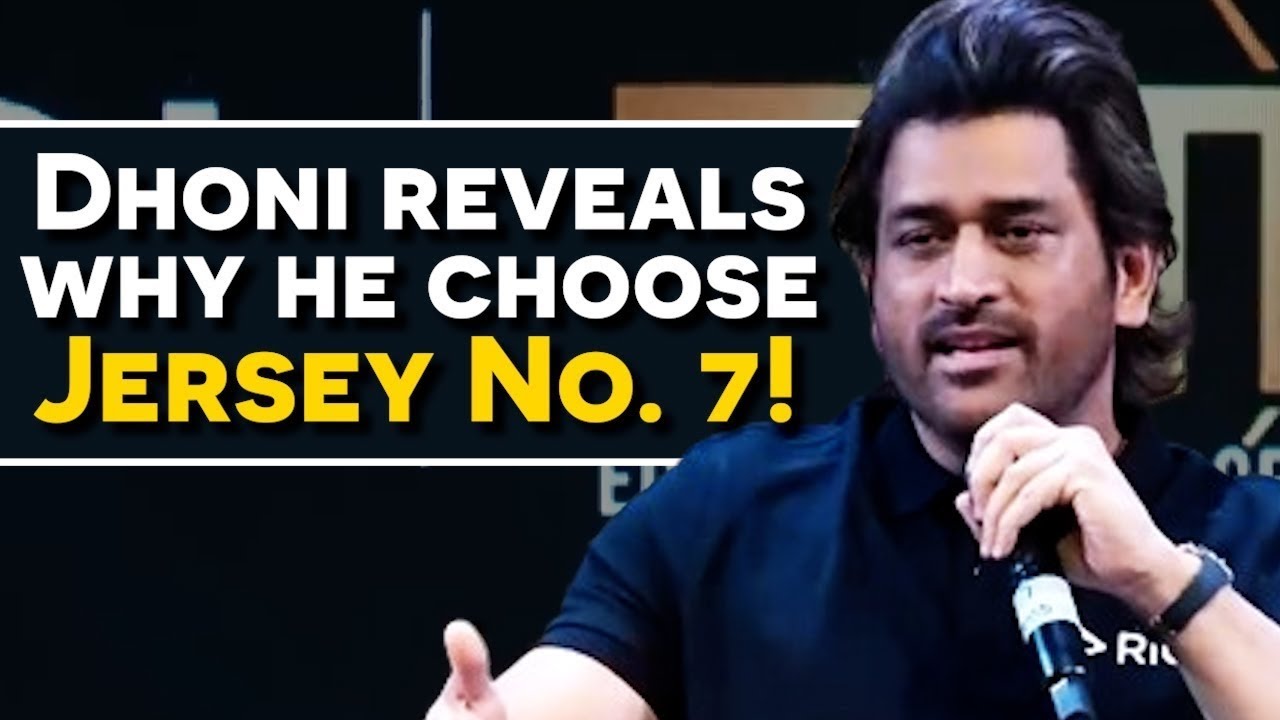Dhoni Reveals the Story Behind His No .7 Jersey | Ms Dhoni Secret ...