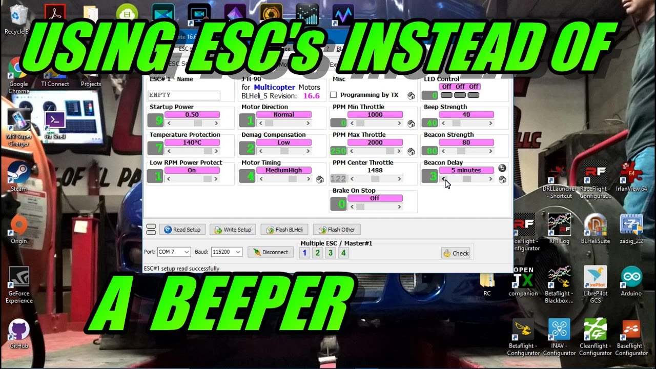 Using ESCs As A Lost Model Alarm (Beeper) - YouTube
