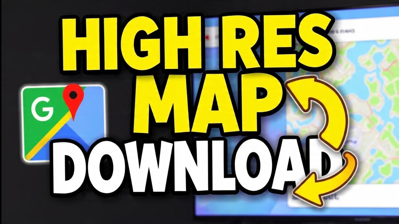 How to Download a High Resolution Google Maps Image - YouTube