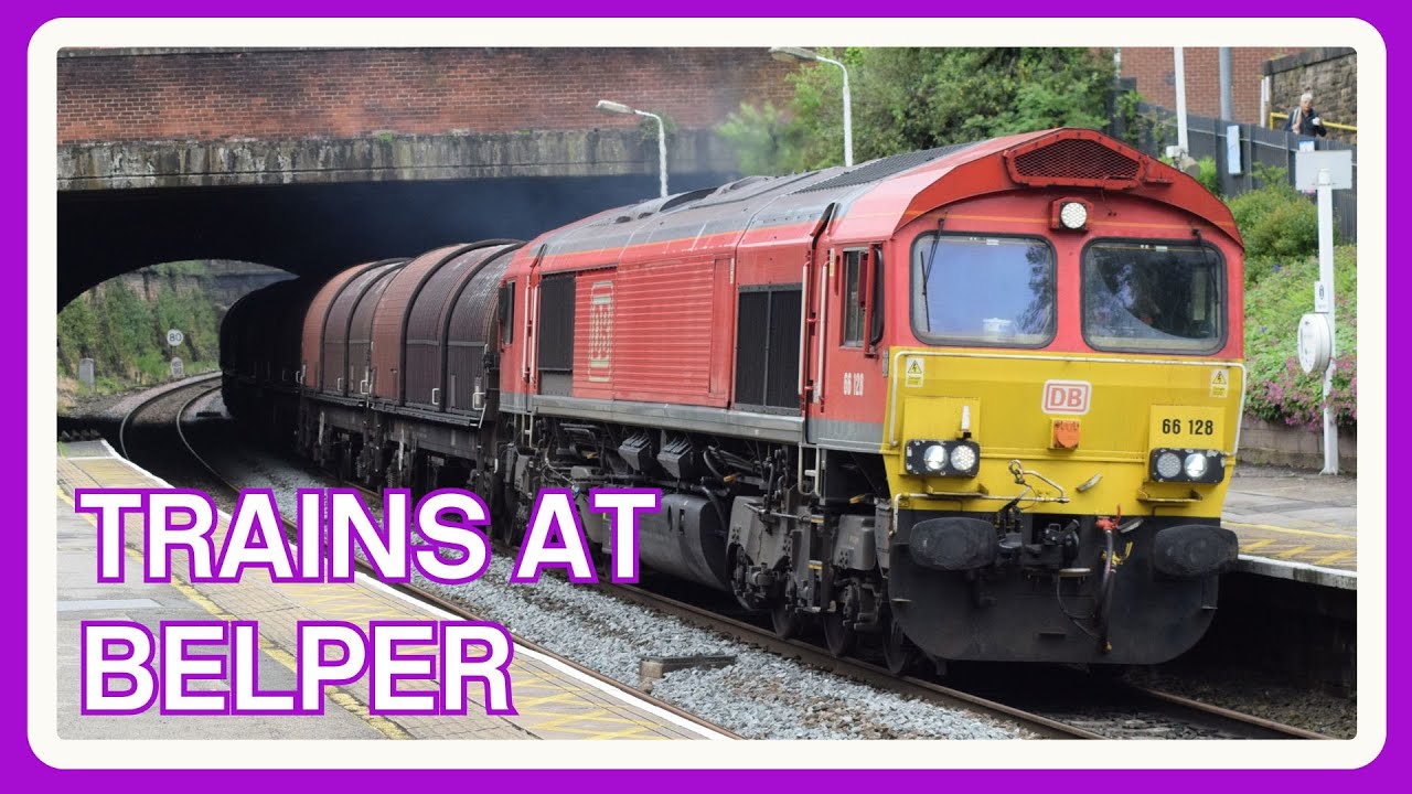 TRAINS at BELPER railway station - YouTube