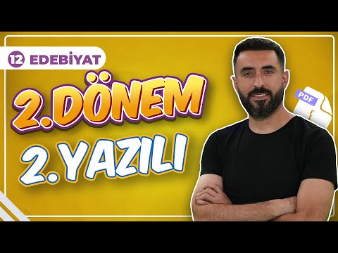 12.SINIF 2.DÖNEM 2.YAZILI SORULARI (Yeni Nesil Sorular) 💯 (12 Edebiyat Sınava Hazırlık Çalışması)