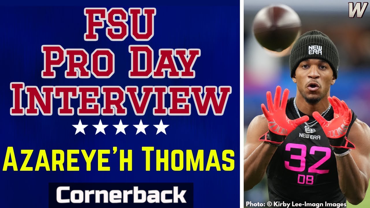 Azareye'h Thomas on prep for FSU Pro Day, NFL Draft | Azareye'h Thomas ...
