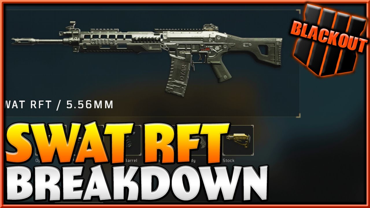 SWAT RFT Weapon Stats in Blackout! | Is It Good? (Damage, Rof, Dps ...