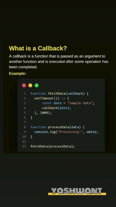 Javascript Callbacks Explained In 15 Seconds 🔄 Javascript Callbacks Coding Webdevelopment ️