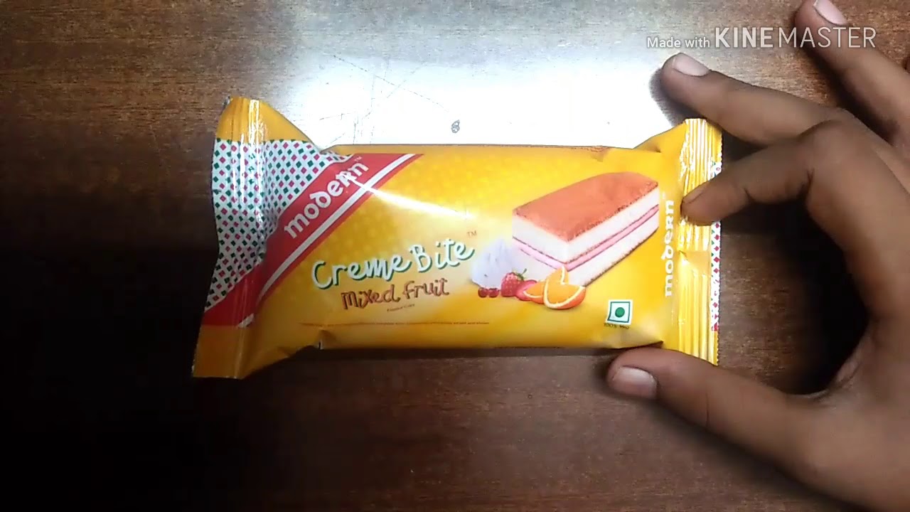 Modern Creme bite mixed fruit Rs 10 - YouTube