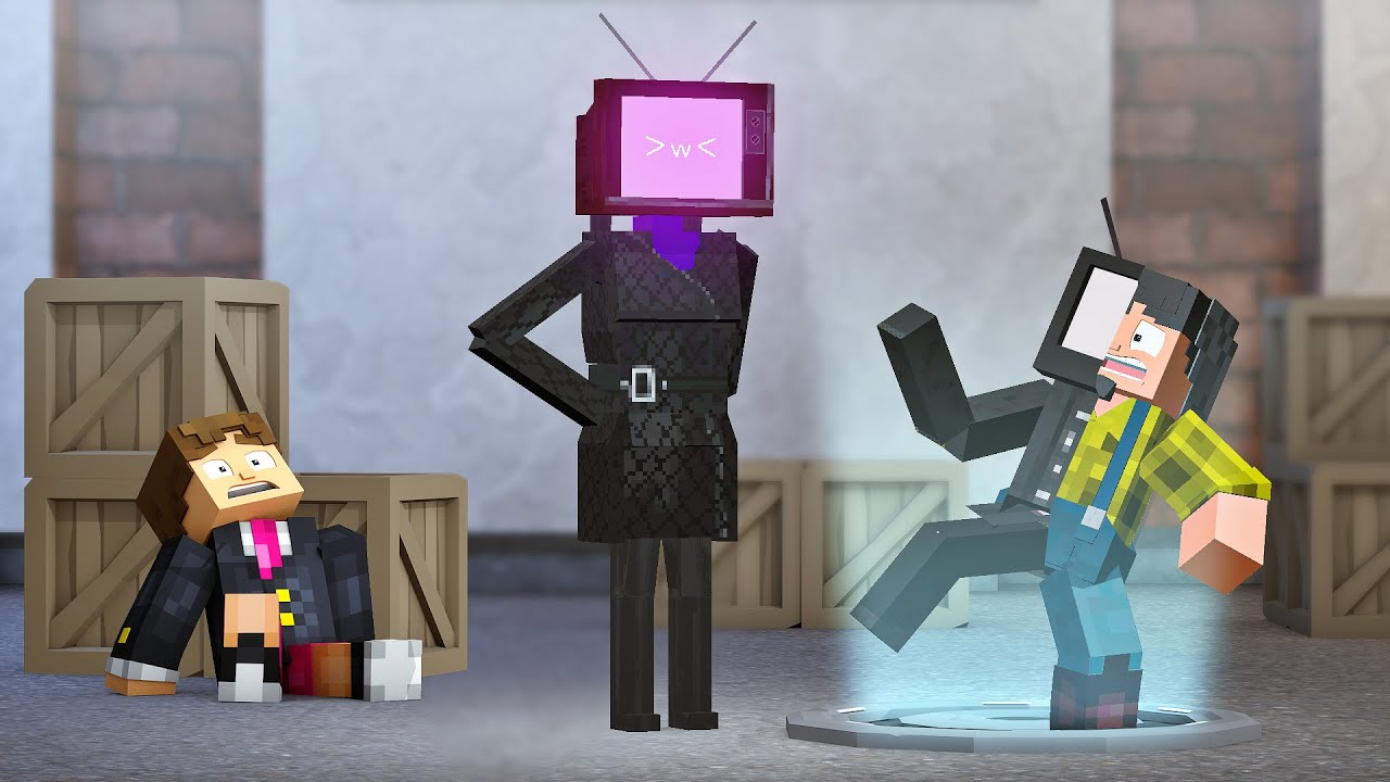 TV WOMAN APARECEU NO MINECRAFT E TRANSFORMOU MEU AMIGO EM TV MAN ...