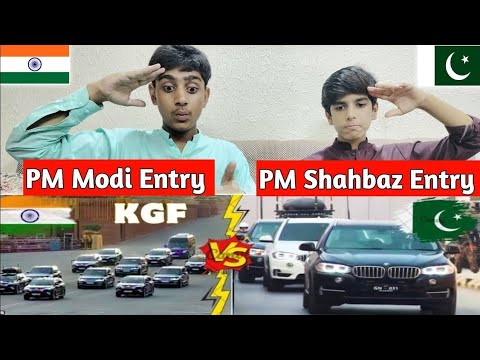 PM Modi Protocol Vs PM Shahbaz Protocol! | Indian Vs Pakistan PM Cars ...