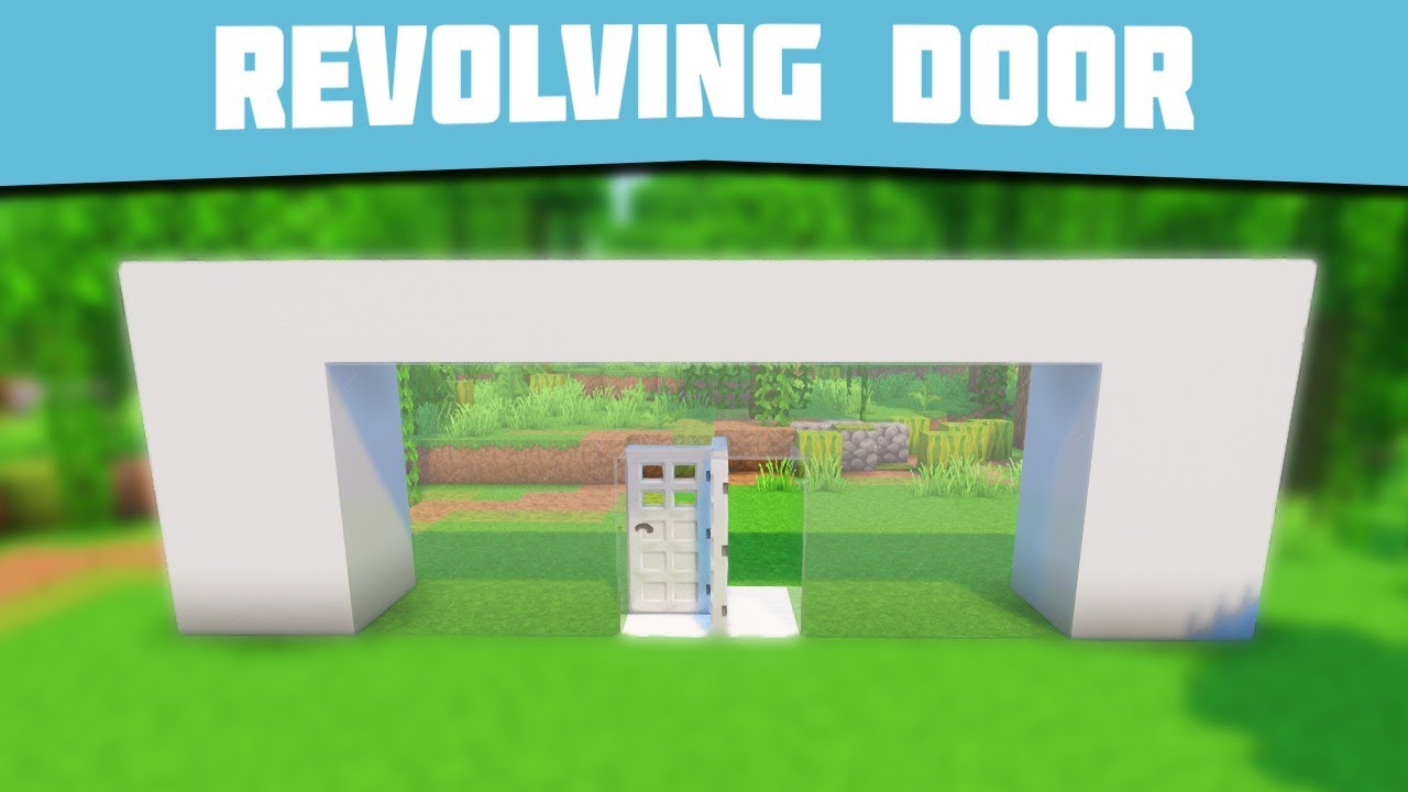 ⛏️ Minecraft : Revolving Door 🚪 [ Build Tutorial for Survival ] - YouTube