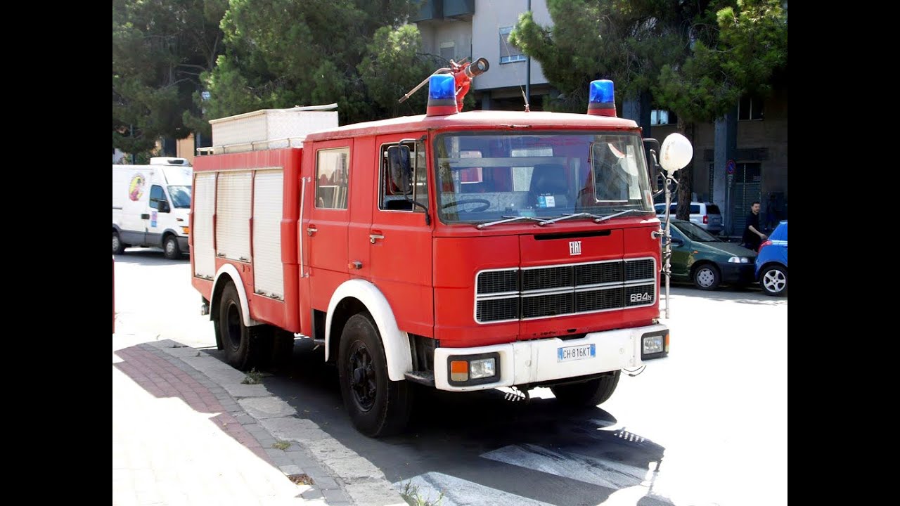 Fiat 684 Gurdie ai fuochi & Mezzi Vigili del Fuoco al Porto di Palermo ...