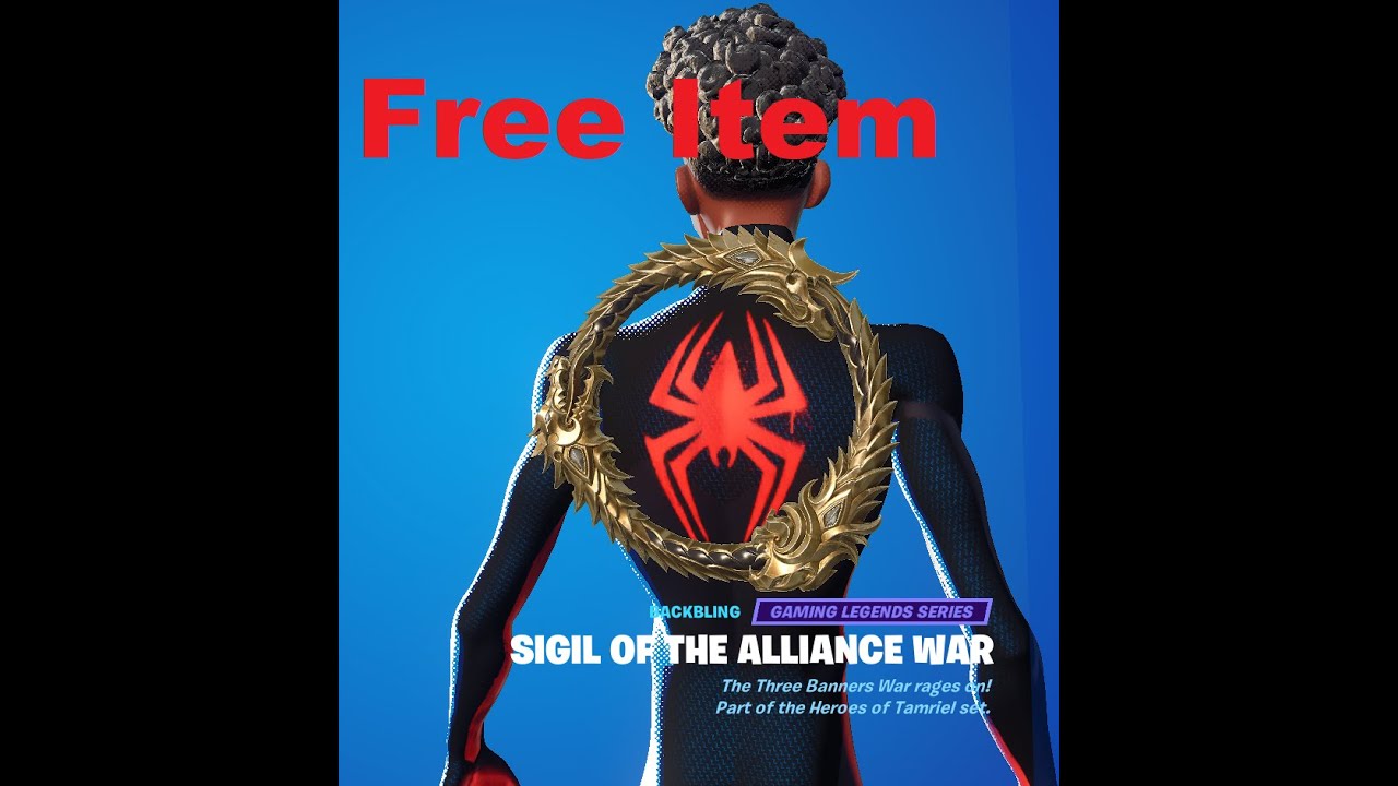 How the get the new free The Elder Scrolls Back Bling in FORTNITE - YouTube