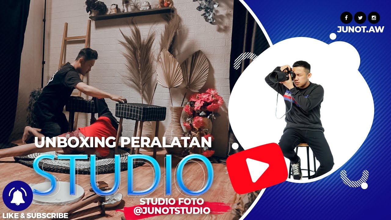 Unboxing Peralatan STUDIO FOTO | Junotphotograph | Junot Studio - YouTube